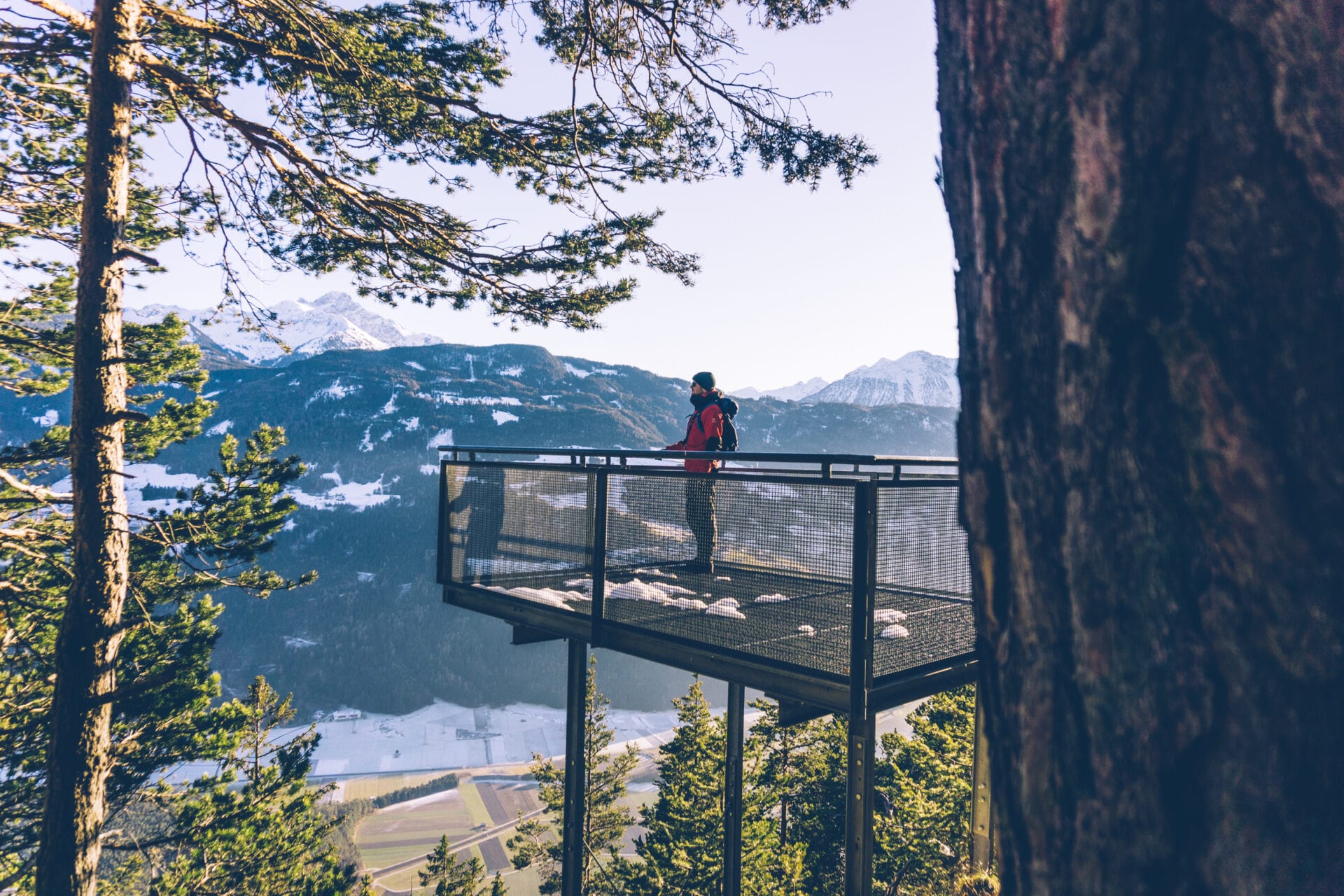 Stijg (letterlijk) boven jezelf uit op het uitzichtpunt van Obsteig ...