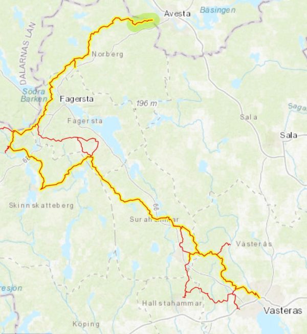 Acht dagen alleen op de Bruksleden trail in Zweden - The Hike